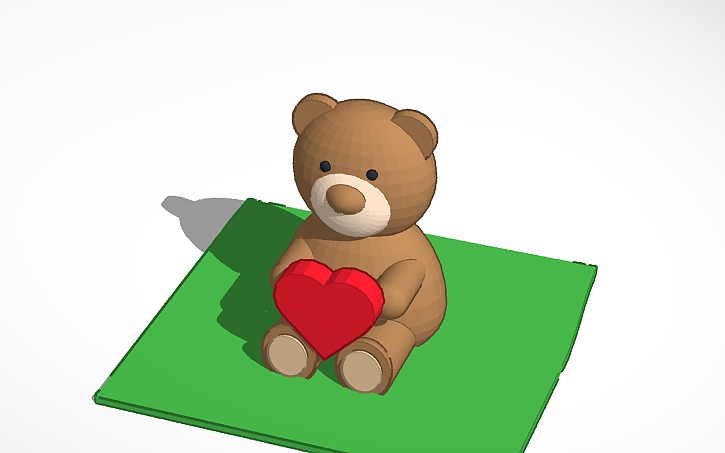 3D design Teddy bare - Tinkercad