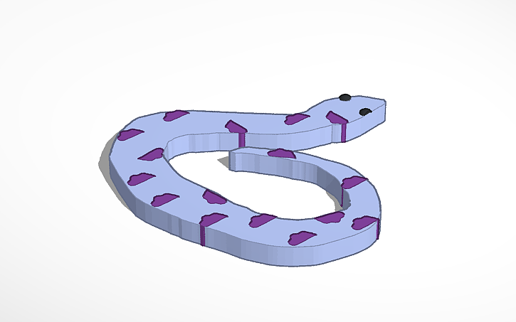 3D design Snake - Tinkercad