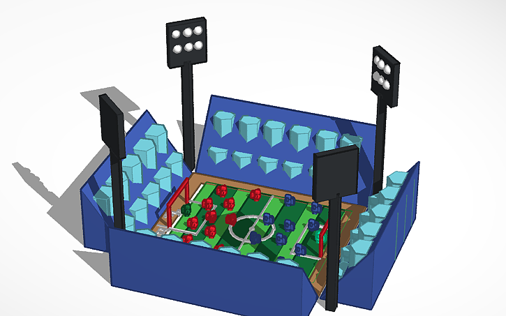 3D design Futbol sahası | Tinkercad