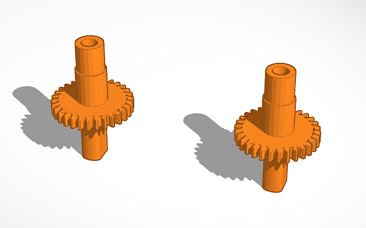 3D design dc motor iç parça - Tinkercad