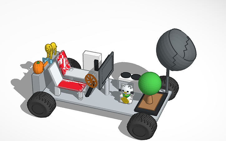 3D design xe tự hành - Tinkercad
