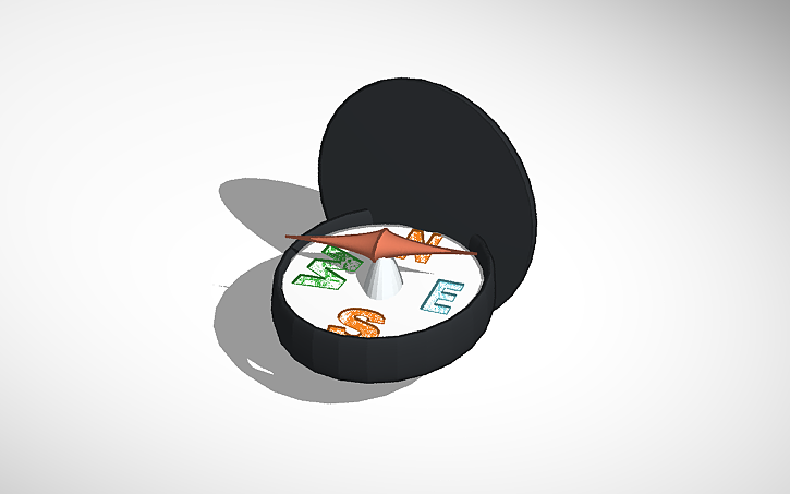 3D design compass - Tinkercad