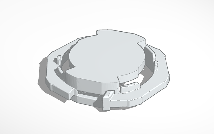 3D design Beyblade DB Core Template (Right) - Tinkercad