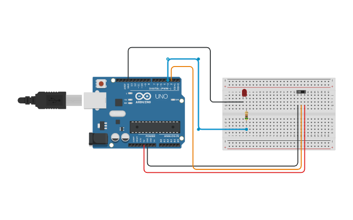 Circuit design Sürgülü Anahtar (LED) - Tinkercad Circuit design Sürgülü Anahtar (LED) - Tinkercad