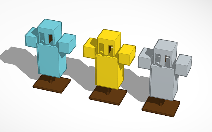 3D design MINECRAFT | Tinkercad