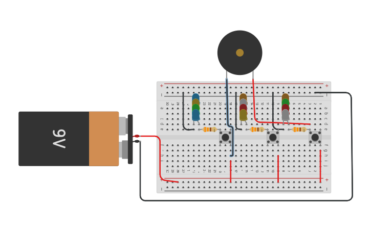 Circuit design Power button - Tinkercad