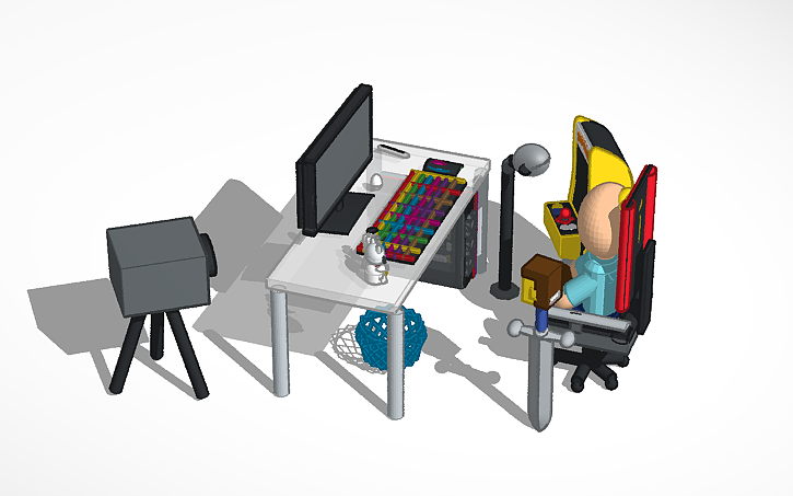 3D design stap gamer - Tinkercad