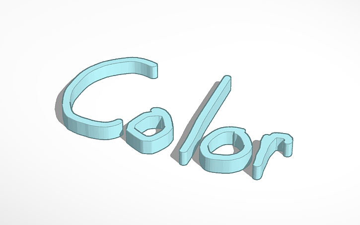 3D design Color Explained | Tinkercad