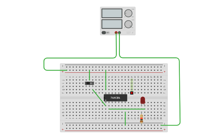 Circuit design AND Gate using NAND Gate | Tinkercad
