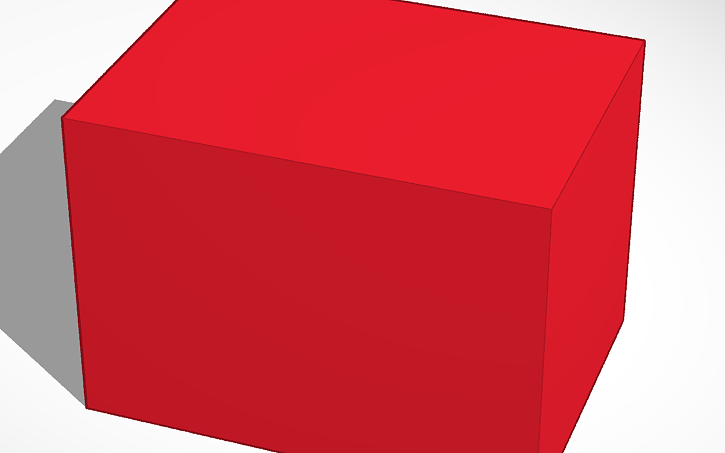 3D design Casa rectangular - Tinkercad