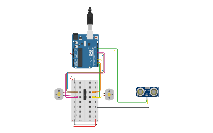 Circuit design WEEK 4 OUTPUT 1 - Tinkercad