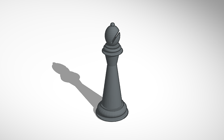 3D design Bishop - Tinkercad
