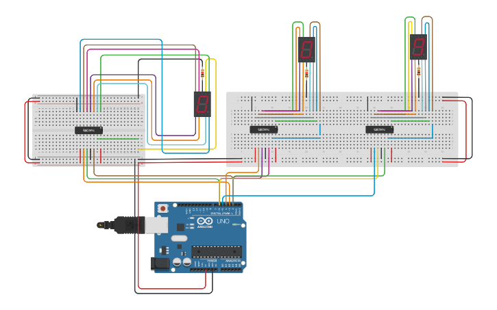 Circuit design EXERCISE Pra-UAS Sistem Embedded fix. - Tinkercad
