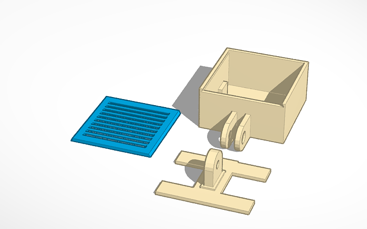 3D design ESP32-Cam Case - Tinkercad