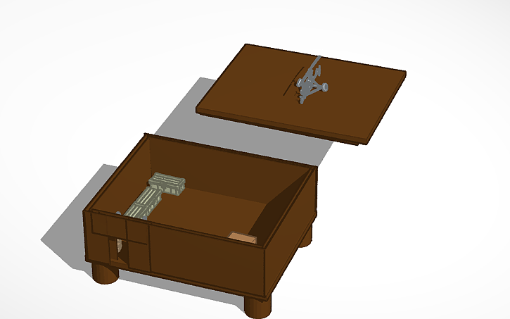 3D design wooden rust base check descripton | Tinkercad