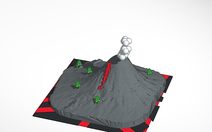 3D design Volcano(competition) - Tinkercad