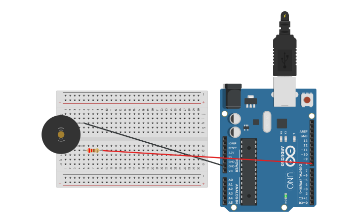 Circuit design BUZZER 2 - Tinkercad
