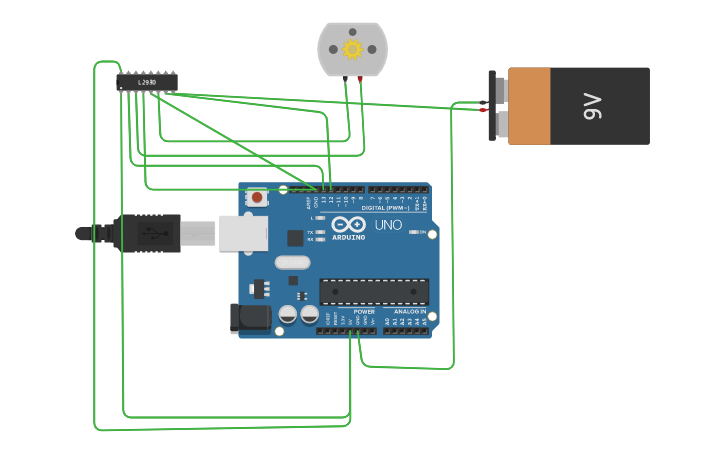 Circuit Design Speed Control Of Dc Motor Tinkercad