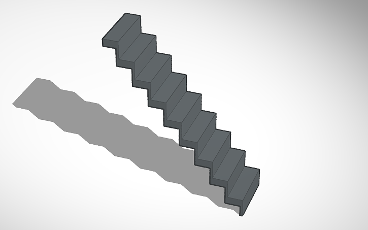 3D design Stairs For Black Box - Tinkercad