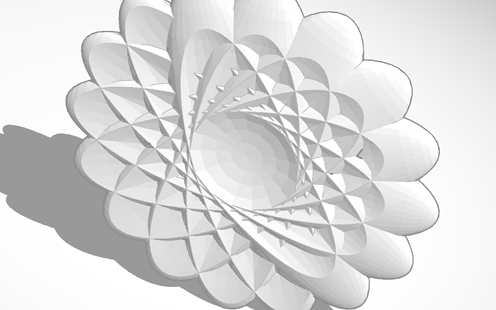 3D design flower - Tinkercad