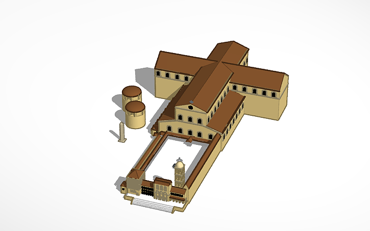 3D design Old St. Peter's Basilica - Tinkercad
