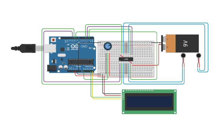 Circuit design Earthquake Project Simulation - Tinkercad