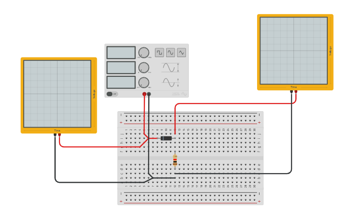 Circuit Design Clipper Circuit Tinkercad