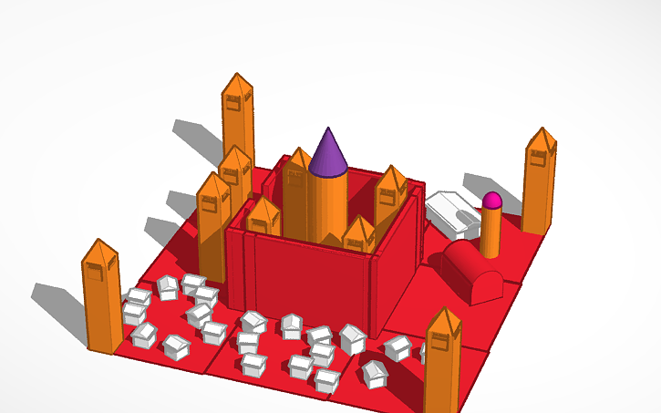 3D design Wizard Tower | Tinkercad