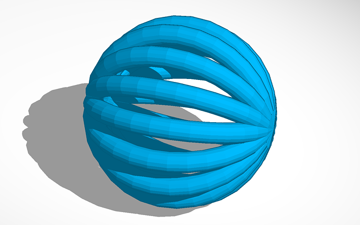 3D design Some sort of fancy sphere - Tinkercad