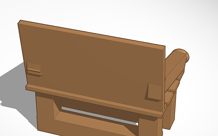 3D design Wooden Chair | Tinkercad