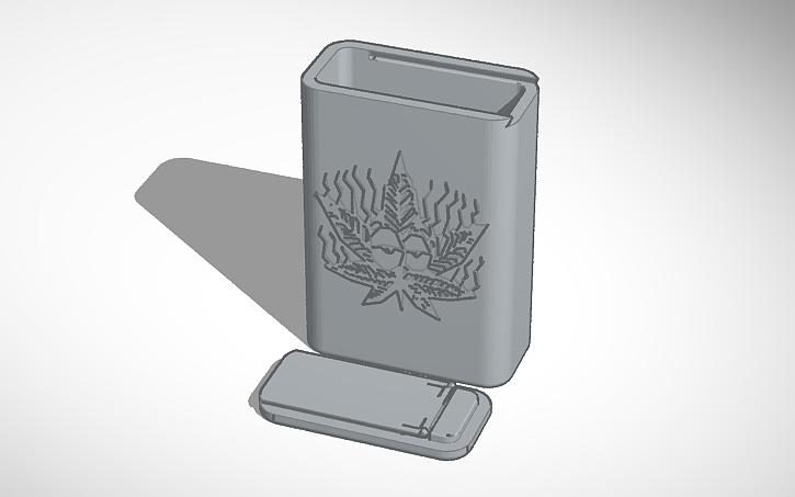 3D design sigaretten doosje schuif - Tinkercad