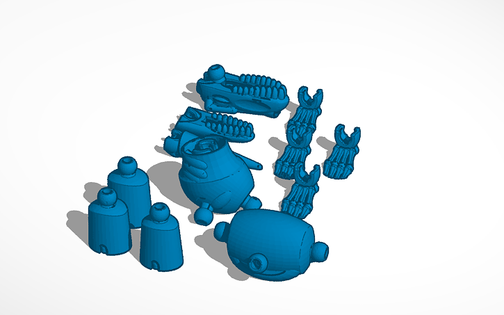 3D design mosasaurus figure - Tinkercad