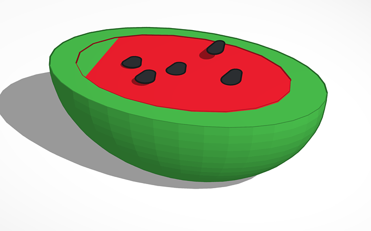 3D design Watermelon | Tinkercad