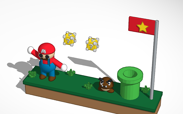 3d Design Mario Tinkercad