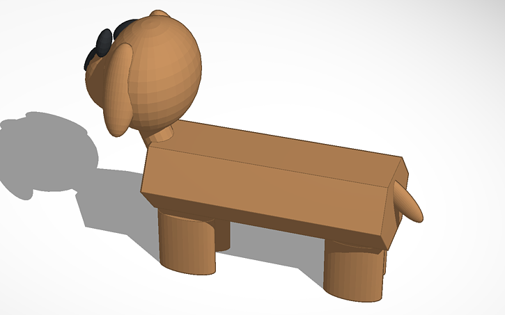 3D design dog | Tinkercad