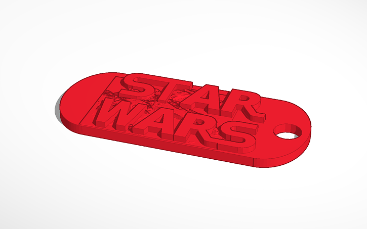 3D design star wars key chain | Tinkercad