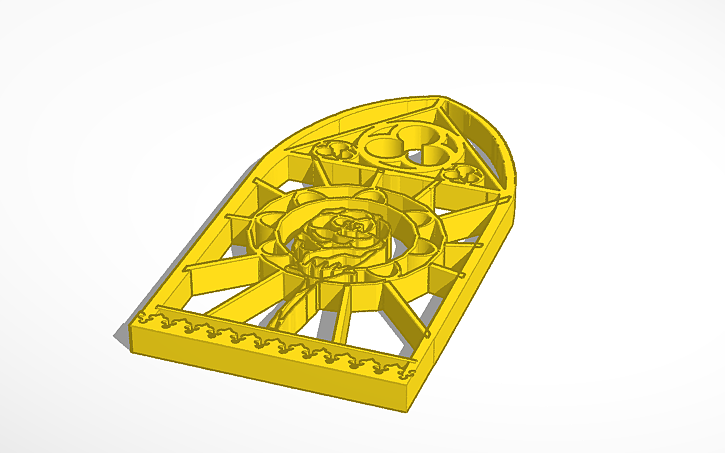 3D design Rose Stained Glass Window - Tinkercad