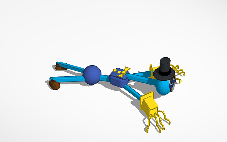 3D design Poppy Playtime Daddy Long Legs - Tinkercad