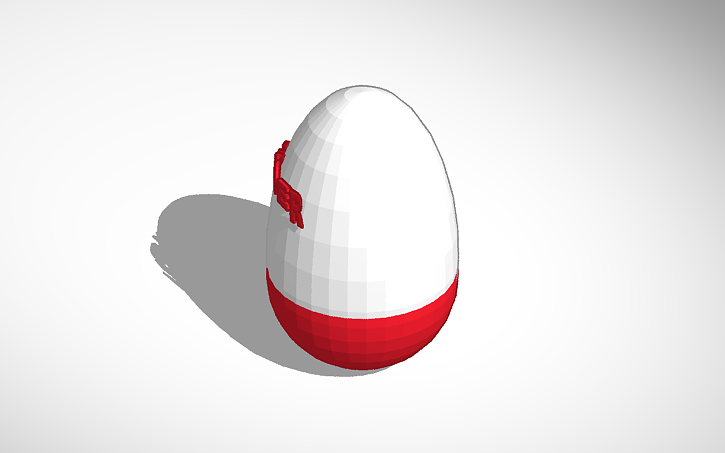 3D design kinder surprise egg - Tinkercad