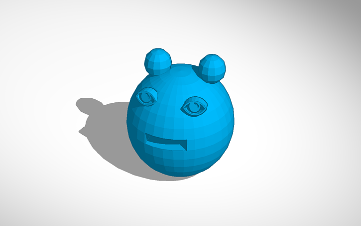 3D design panda Clara 2 - Tinkercad