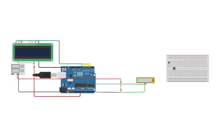 Circuit design LSD screen - Tinkercad