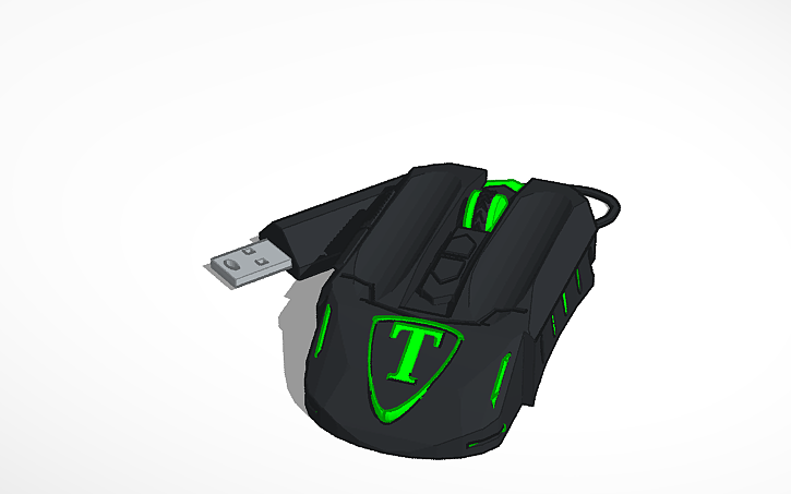 3D design Copy of Gaming Mouse - Tinkercad