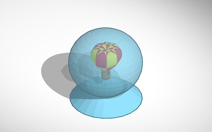 3D design Hot Air Balloon | Tinkercad