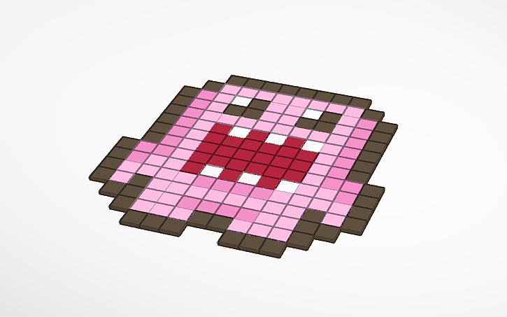 3D design ୧ ⁺˖ domo pixel `´ ⊂⊃ !!1 ⊹ ꒱ - Tinkercad