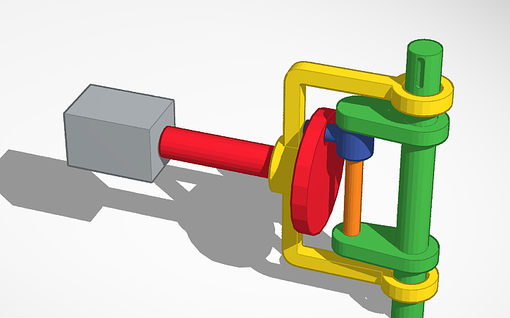 3D design Oscillating Shaft SIM LAB - Tinkercad