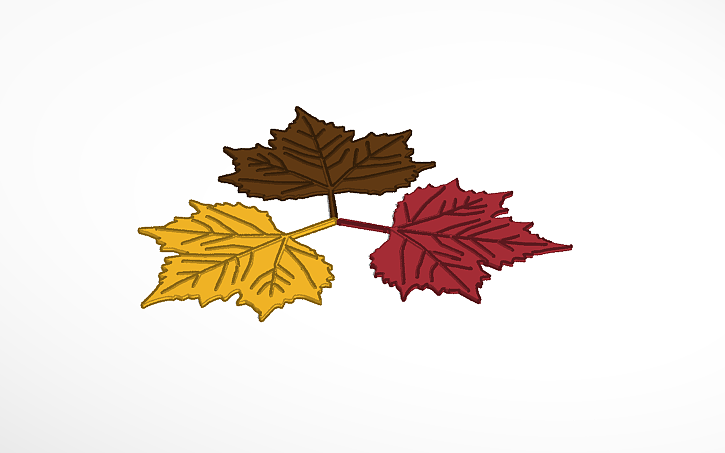 3D design Leaves - Tinkercad