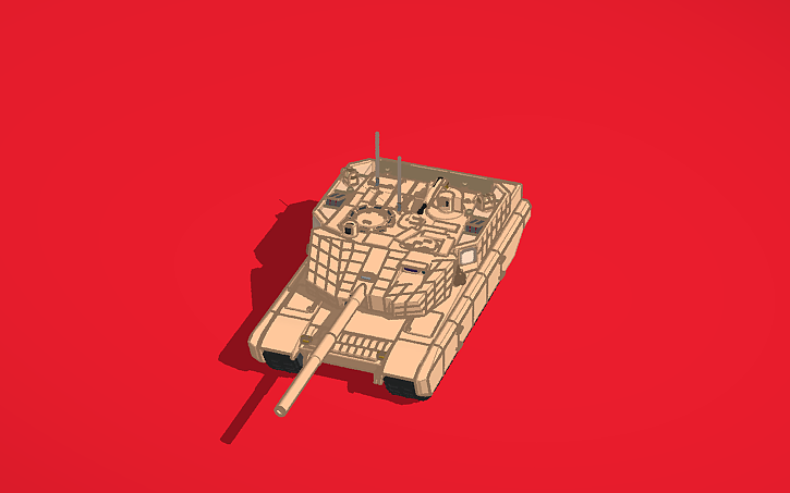 3D design ZTZ / Type 99B - L2 Lilliputian Main Battle Tank - Tinkercad