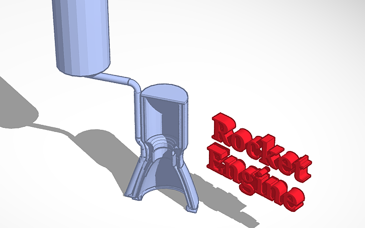 3D design rocket engine | Tinkercad