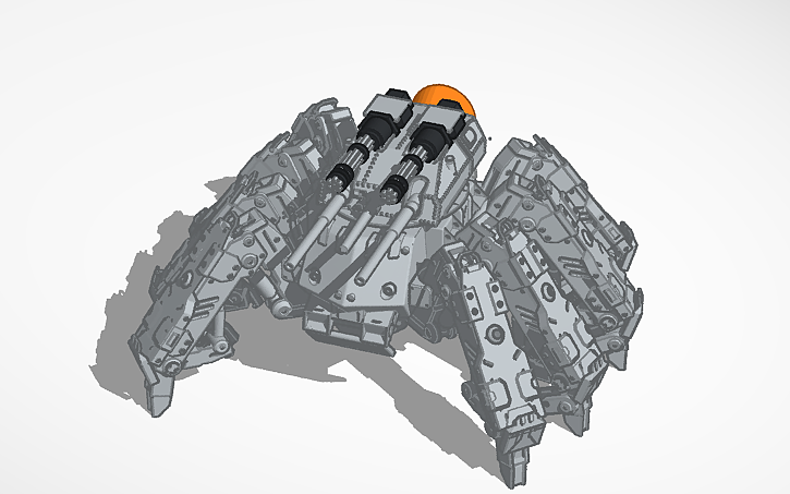 3D design my ultimate spider tank - Tinkercad