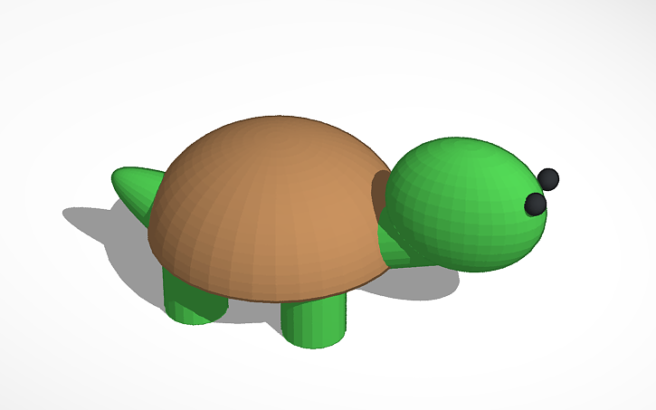 3D design turtle - Tinkercad